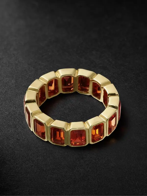 42 SUNS 14-karat Gold Ring With Sapphires