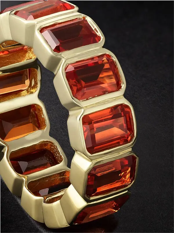 42 SUNS 14-karat Gold Ring With Sapphires