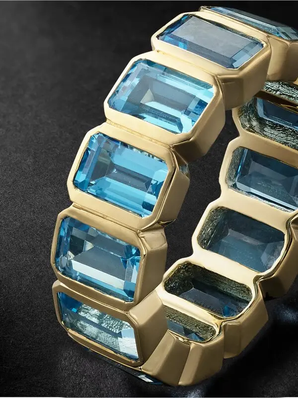 42 SUNS 14-karat Gold Topaz Eternity Ring