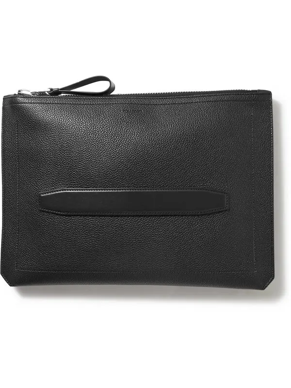 TOM FORD Buckley Pebble-grain Leather Document Holder - Black
