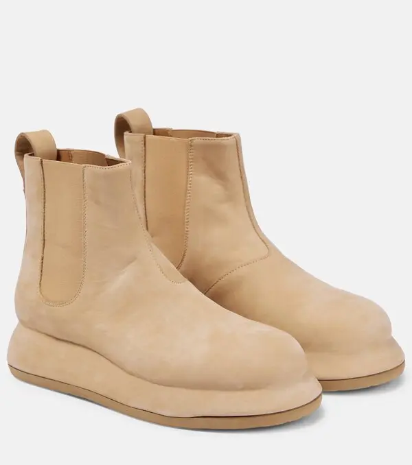 Jacquemus Les Bottes Bricciola Leather Chelsea Boots - Beige