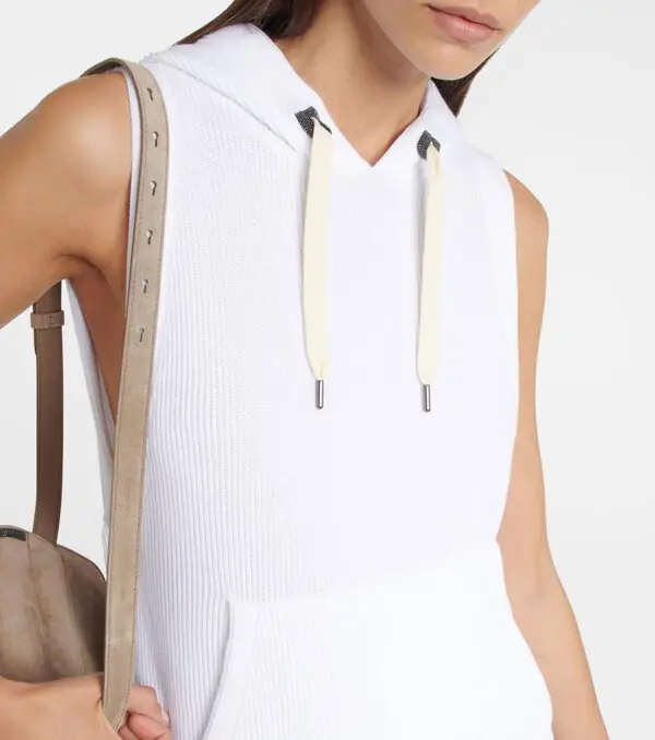 Brunello Cucinelli Hooded Midi Dress