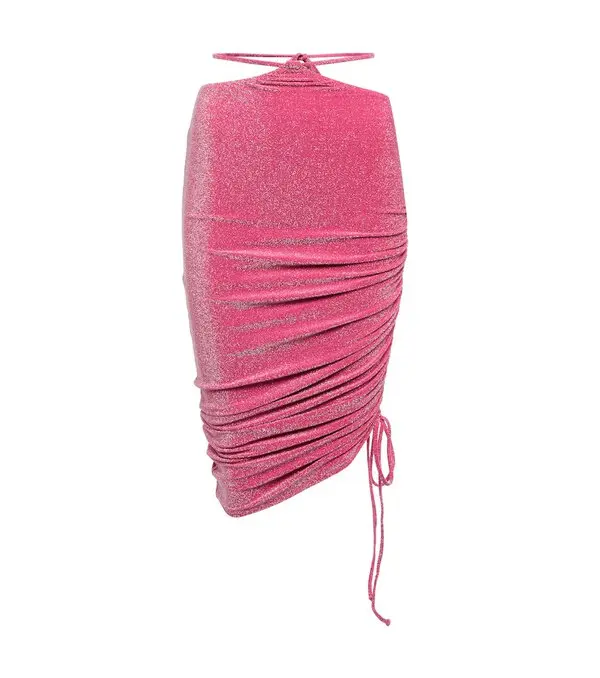 BANANHOT Ariel Ruched Midi Skirt