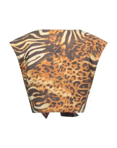 Miguelina Woven Leopard-print Crop Top