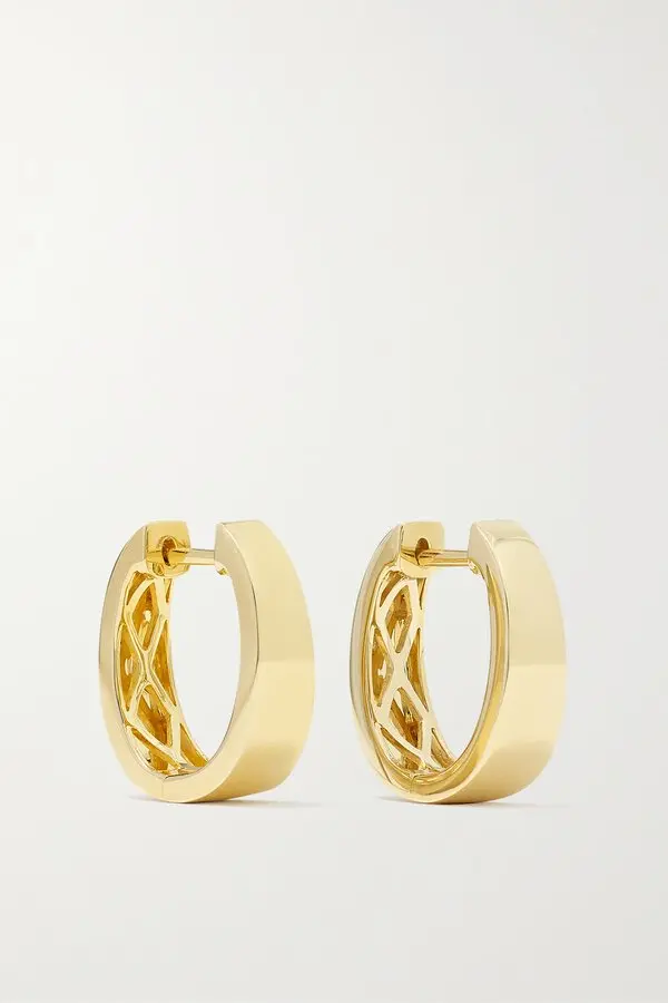 ANITA KO Small Meryl 18-karat Hoop Earrings - Gold