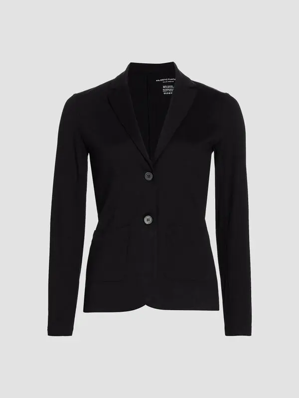 Majestic Filatures Soft Touch Two-button Blazer