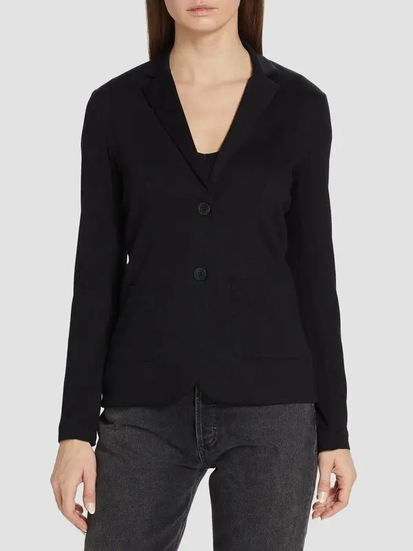 Majestic Filatures Soft Touch Two-button Blazer