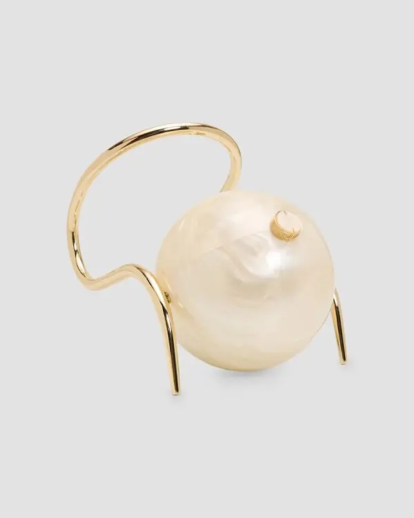 Cult Gaia Pearl Top Handle Bag