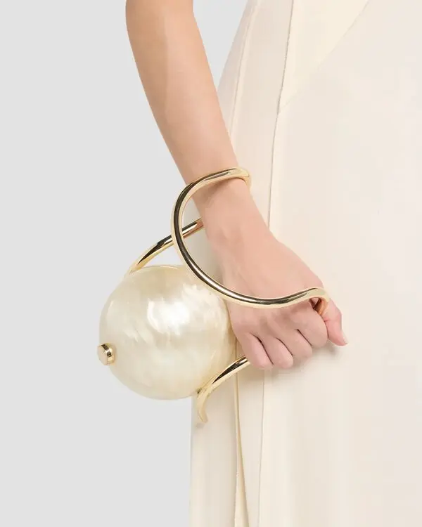 Cult Gaia Pearl Top Handle Bag