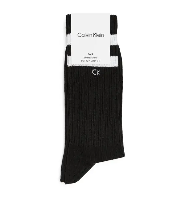Calvin Klein Crew Stripe Socks - Black
