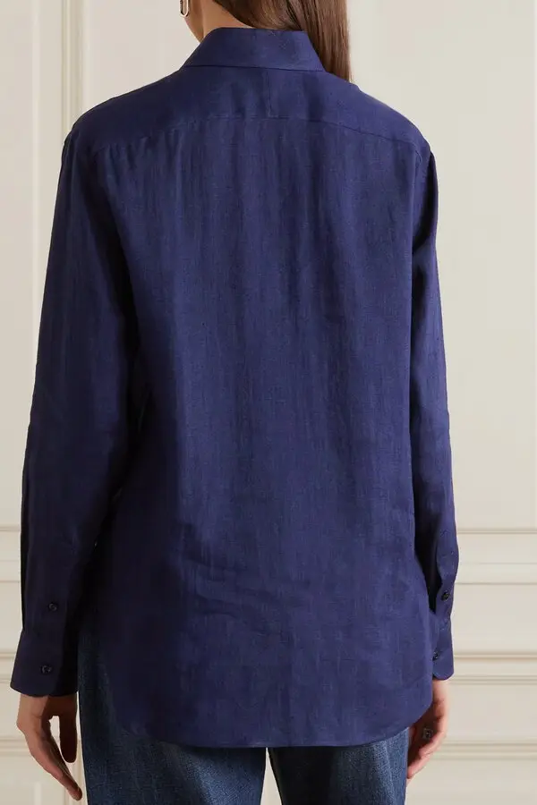 Ralph Lauren Adrien Embroidered Linen Shirt
