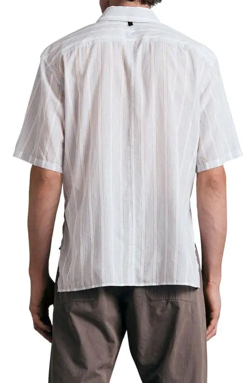 Rag & Bone Dalton Stripe Short Sleeve Button-up Shirt