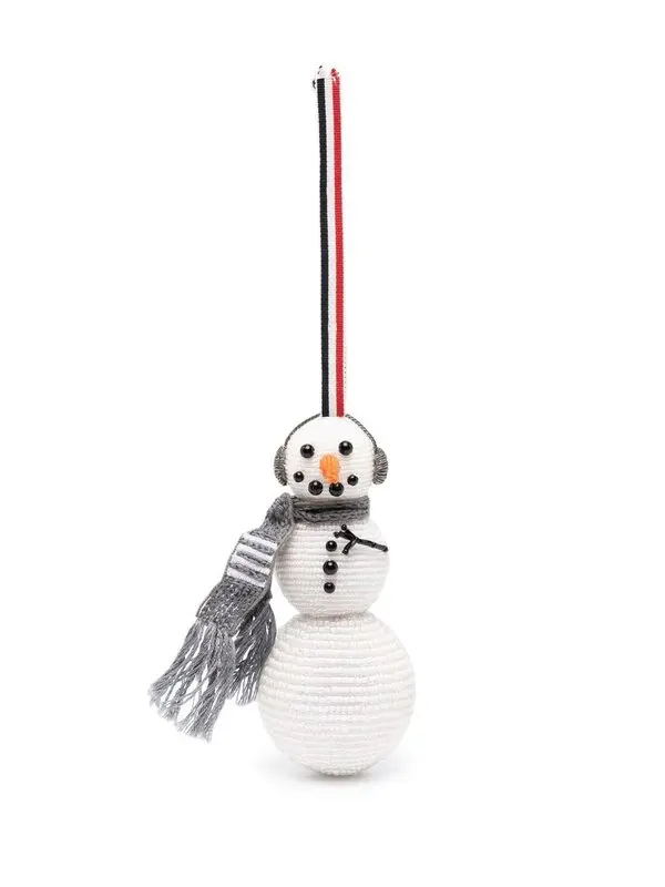 Thom Browne Snowman Embroidered Ornament