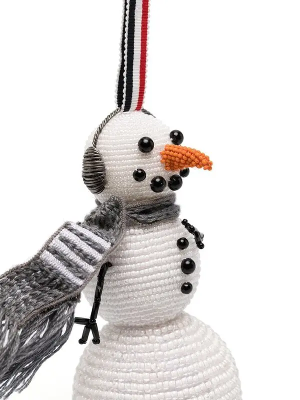 Thom Browne Snowman Embroidered Ornament