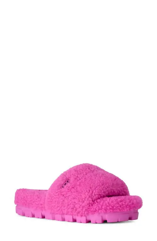 UGG Cozetta Curly Shearling Slide Slipper - Bright Fuchsia