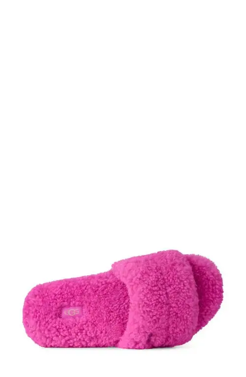 UGG Cozetta Curly Shearling Slide Slipper - Bright Fuchsia