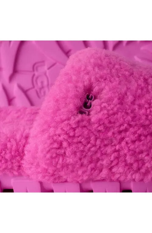 UGG Cozetta Curly Shearling Slide Slipper - Bright Fuchsia