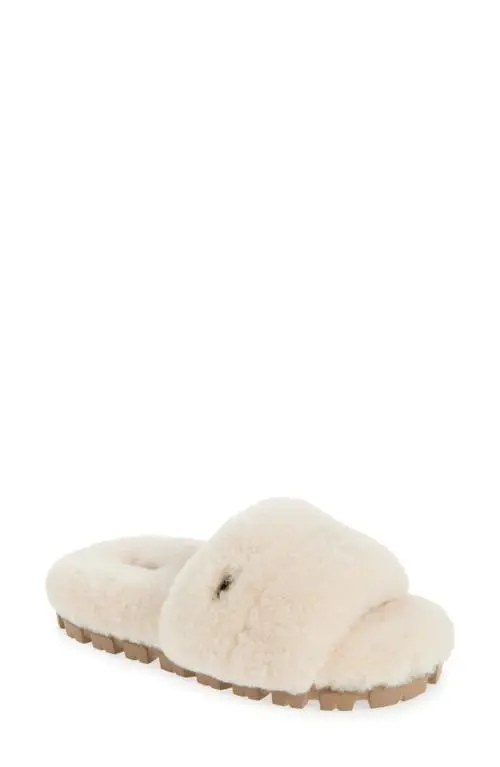 UGG Cozetta Curly Shearling Slide Slipper - Nat