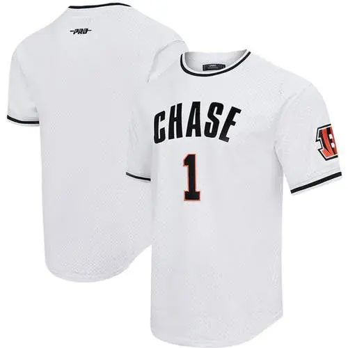 PRO STANDARD Ja'marr Chase Cincinnati Bengals Mesh Player Name & Number Top