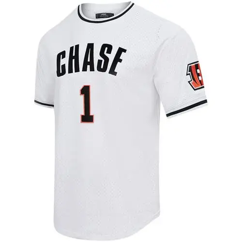 PRO STANDARD Ja'marr Chase Cincinnati Bengals Mesh Player Name & Number Top