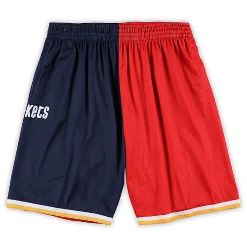 Mitchell & Ness Red Houston Rockets Big & Tall Hardwood Classics Split Swingman Shorts