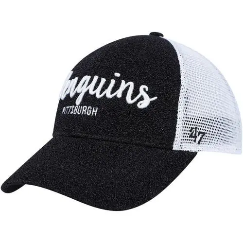'47 47 Pittsburgh Penguins Encore Mvp Trucker Snapback Hat - Black