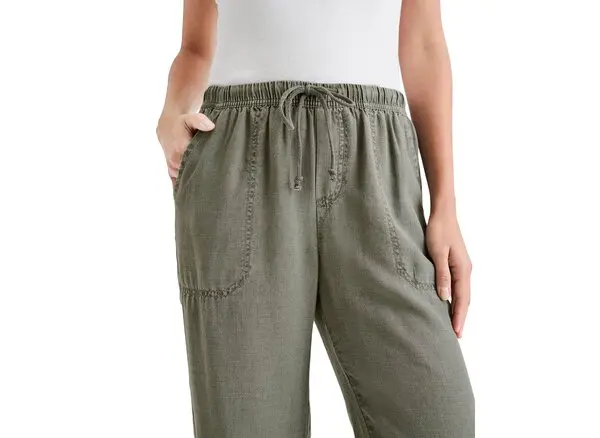 Splendid Angie Cropped Wide Leg Pants - Soft Vob