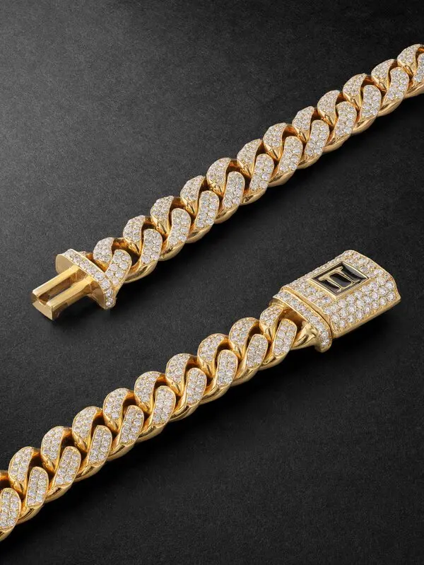 GREG YUNA Set Of Two 14k Diamond Convertible Bracelets