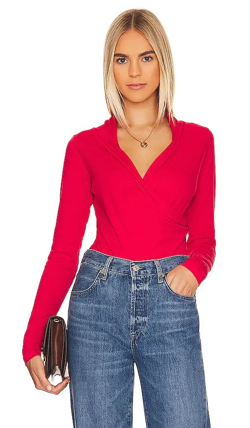 Velvet By Graham & Spencer Meri Top In Red