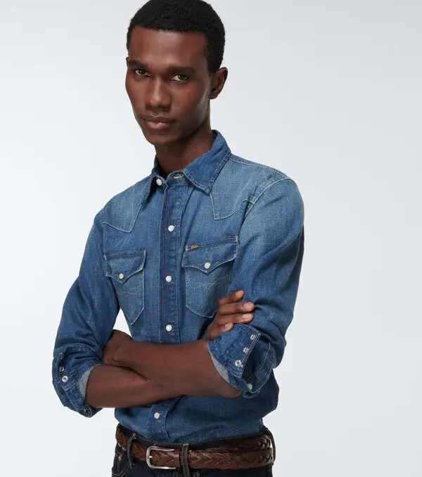 Ralph Lauren Denim Shirt In Blue - 50% Off | Editorialist