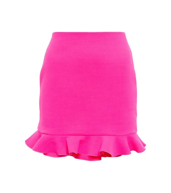 David Koma Wool-blend Miniskirt