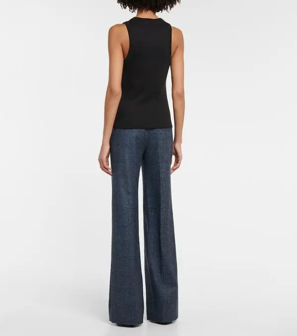 Veronica Beard Jordyn Cotton-blend Jersey Tank Top - Black