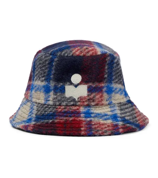 Isabel Marant Haley Checked Bucket Hat - Multicoloured