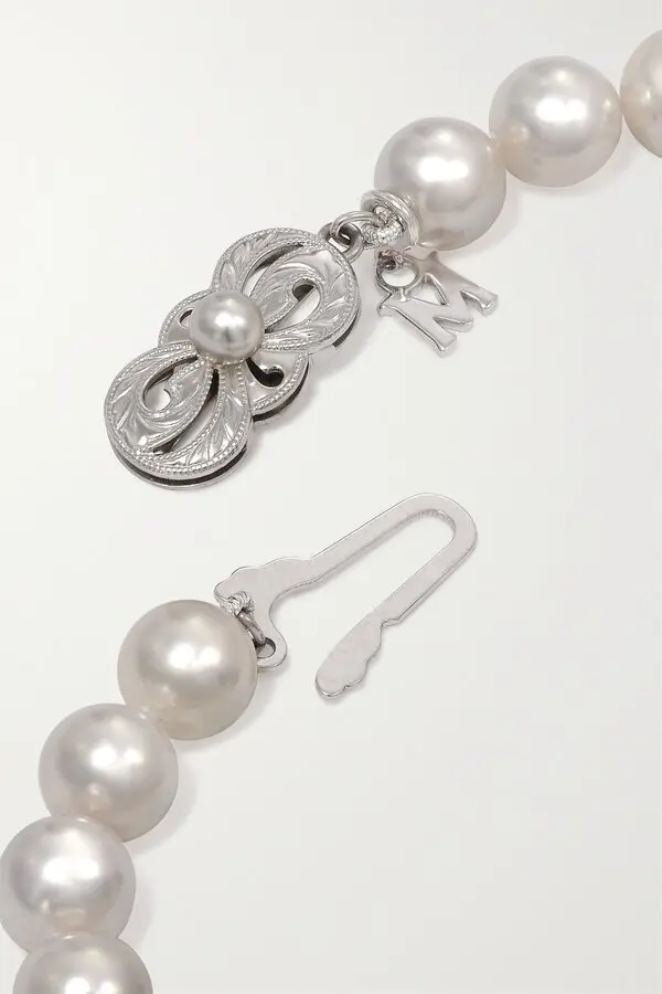 Mikimoto 18-karat Gold, Pearl And Diamond Bracelet