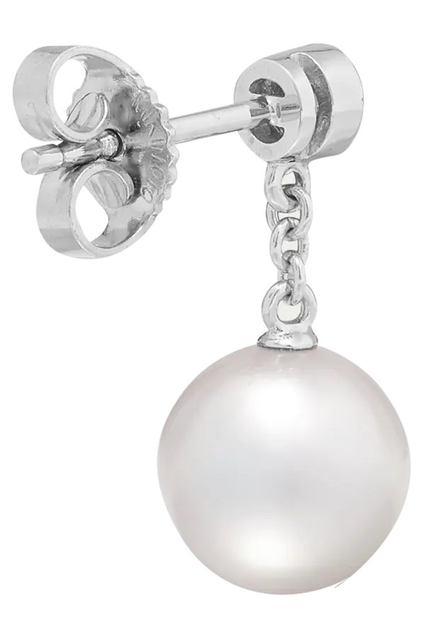 Mikimoto 18-karat Pearl And Diamond Drop Earrings