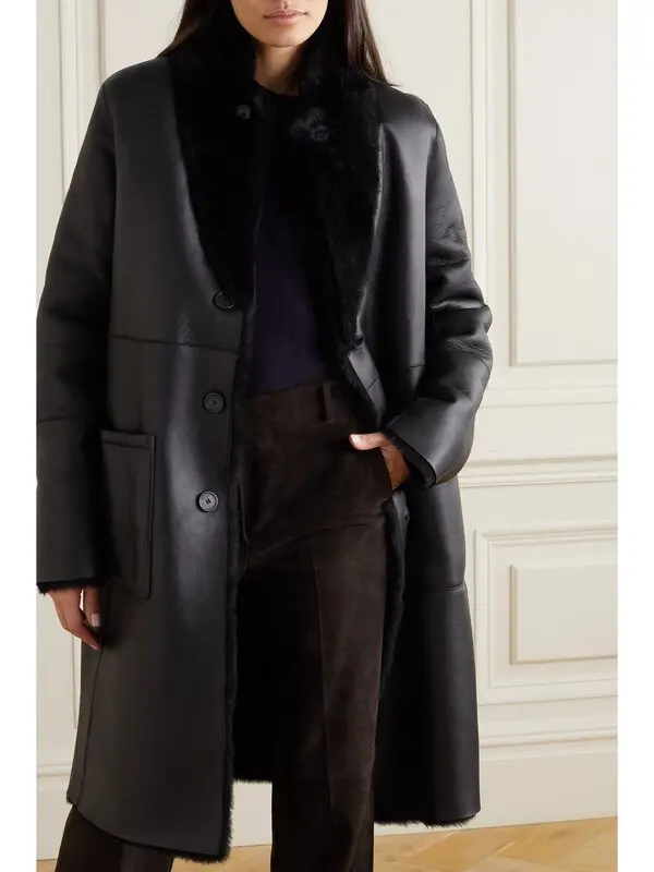 JOSEPH Britanny Reversible Shearling Coat