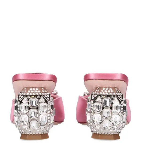ROGER VIVIER Satin Embellished Mules 65