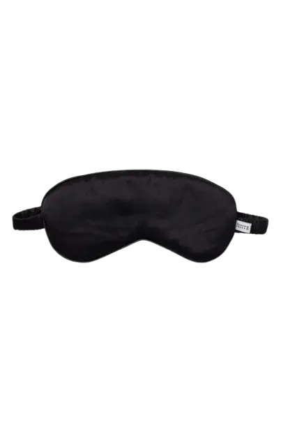 PETITE PLUME Silk Sleep Mask - Black
