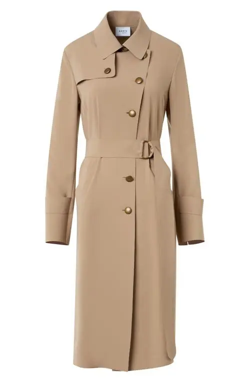 Akris Laser Cut Technical Crepe Trench Coat