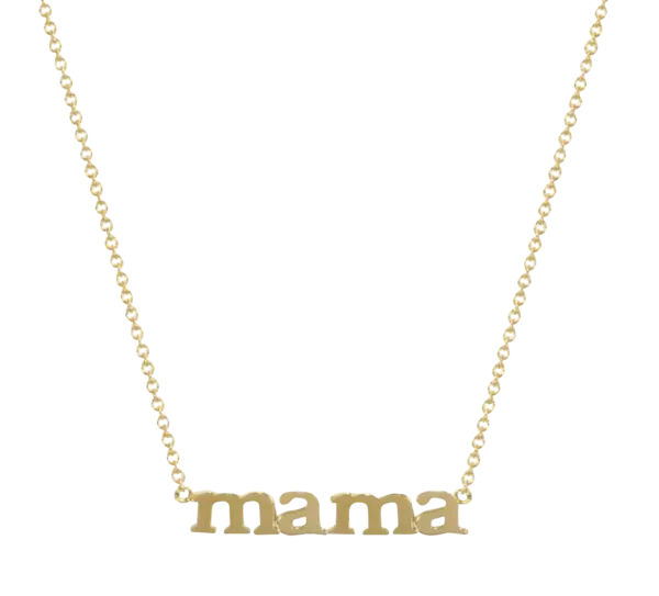 JENNIFER MEYER 18k Yellow Mama Pendant Necklace
