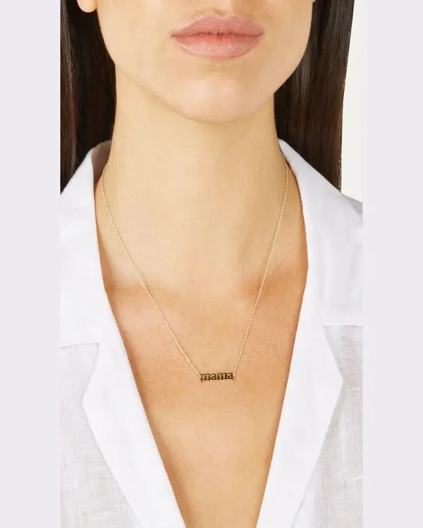 JENNIFER MEYER 18k Yellow Mama Pendant Necklace