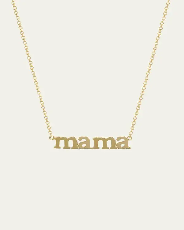 JENNIFER MEYER 18k Yellow Mama Pendant Necklace