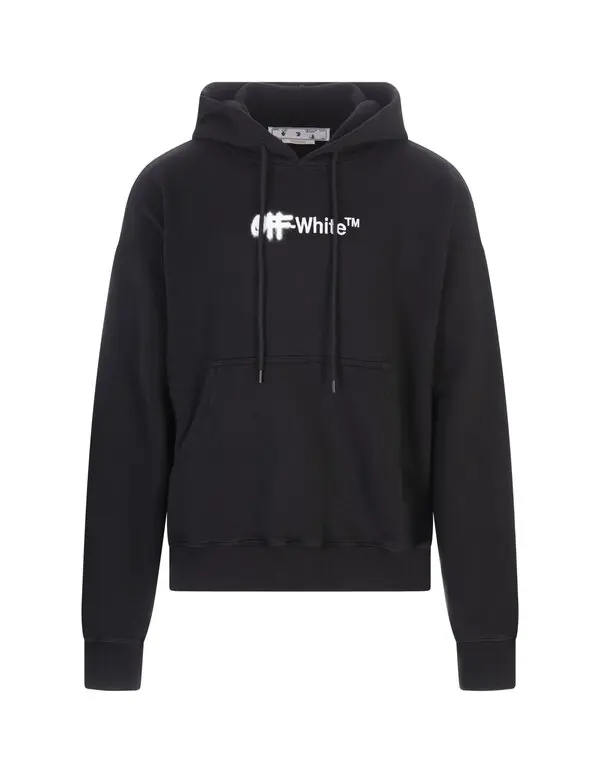 Off-White Black Hoodie With Signature