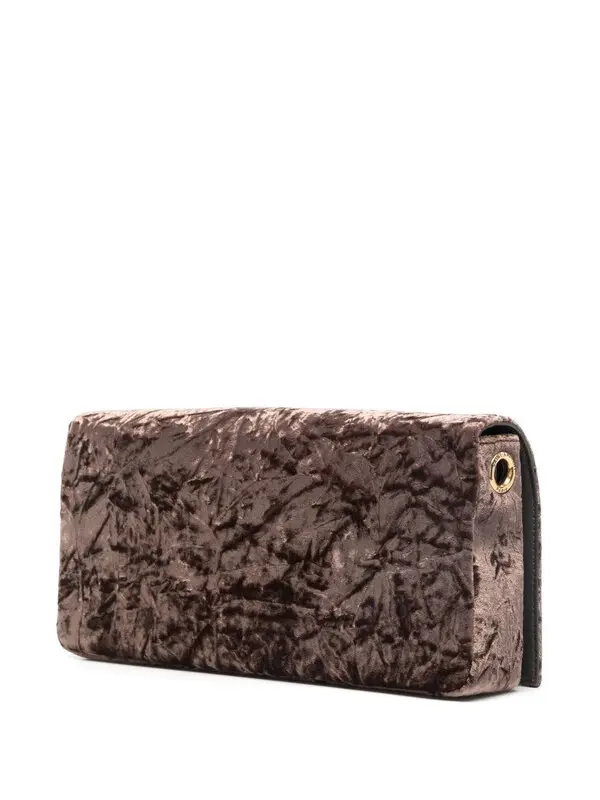 Saint Laurent Kate Crushed Velvet Shoulder Bag