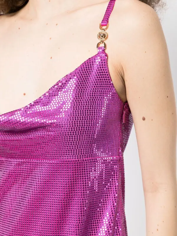 Versace Disc-embellishment Mini Dress