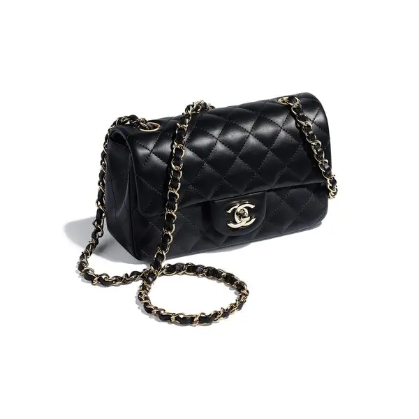 Chanel Mini Flap Bag Lambskin & Gold-tone Metal