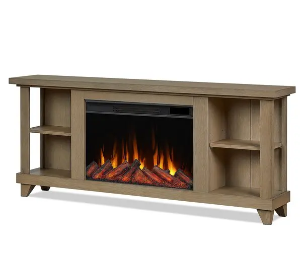 REAL FLAME Penrose Slim Electric Fireplace Medi Console - One-color
