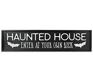 GERSON INTERNATIONAL 48.04'l Wood Halloween Engraved Wall Sign Ge Rson Co - One-color