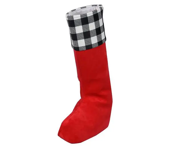 YOUNG'S INC. Young's Red Tabletop Christmas Stocking