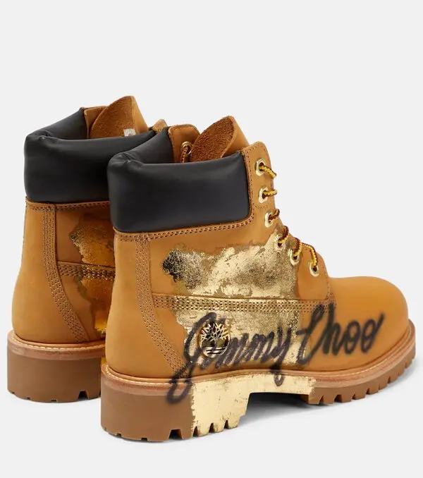 JIMMY CHOO X Timberland Graffiti Leather Boots
